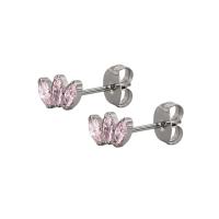 China Fashion Jewelry ASTM F136 / G23 Titanium CNC Set 3 Marquise CZ Earring Stud Tper1539 for sale