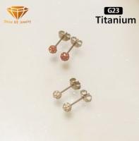 China High Quality Body Jewelry Piercing Jewelry G23 Titanium F136 Titanium Earrings Tper16 for sale