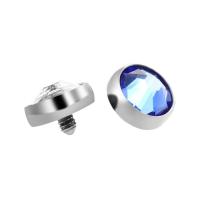 China G23 Titanium Diamond Embedded Nail Cross-Border Hot Sale F136 Titanium Jewelry Dermal Anchor Top Tda-2 for sale