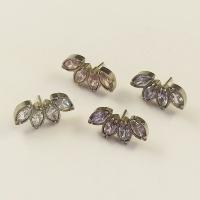China Implant Grade Titanium Piercing Jewelry Threadless Push in with 4-Marquise and Round CZ Top Tpn056CZ for sale