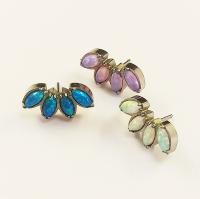 China Implant Grade Titanium Piercing Jewelry Threadless Push in with 4-Marquise and Round CZ Top Tpn056CZ for sale