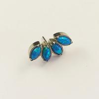 China Implant Grade Titanium Threadless Push in 4 Marquise Opal Fan Top Tpn056op for sale