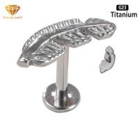 China ASTM F136 Titanium Internal Threaded Push in Fur Top Labret Lip Studs Piercing Jewelry Tpn5223 for sale