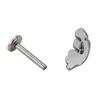 China ASTM F136 Titanium Internal Threaded Push in Fur Top Labret Lip Studs Piercing Jewelry Tpn5223 for sale