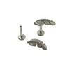 China ASTM F136 Titanium Internal Threaded Push in Fur Top Labret Lip Studs Piercing Jewelry Tpn5223 for sale