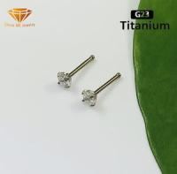 China G23 Titanium Piercing Straight Rod Nose Nail Piercing Jewelry Small Earrings Ear Bone Nails Nose Ring Simple Piercing Tp2119 for sale