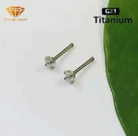 China G23 Titanium Piercing Straight Rod Nose Nail Piercing Jewelry Small Earrings Ear Bone Nails Nose Ring Simple Piercing Tp2119 for sale