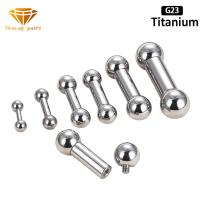 China ASTM F136 Titanium Internal Threaded G23 High Polished Big Size Threaded Barbell Piercing Body Accessories Tp1901ib for sale