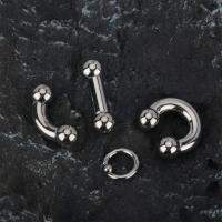 China ASTM F136 G23 Titanium Big Sizes Internal Thread Horseshoe C Shape Ring Piercing Jewelry Tp1902ib for sale