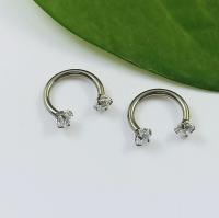 China Fashion Jewelry G23 Titanium Piercing Jewelry 0.8mm 1.0mm 1.2mm U Shape Horseshoe Circulaer Nose Ring Tp2115 for sale
