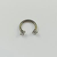 China Fashion Jewelry G23 Titanium Piercing Jewelry 0.8mm 1.0mm 1.2mm U Shape Horseshoe Circulaer Nose Ring Tp2115 for sale