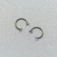 China Fashion Jewelry G23 Titanium Piercing Jewelry 0.8mm 1.0mm 1.2mm U Shape Horseshoe Circulaer Nose Ring Tp2115 for sale