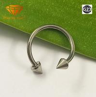 China G23 Titanium Horseshoe Hot Sale in Europe and America Spiral Type Nose Ring Tp2911 for sale