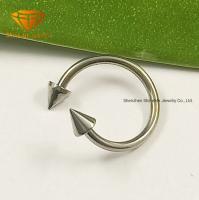 China G23 Titanium Horseshoe Hot Sale in Europe and America Spiral Type Nose Ring Tp2911 for sale