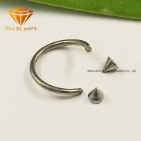 China G23 Titanium Horseshoe Hot Sale in Europe and America Spiral Type Nose Ring Tp2911 for sale