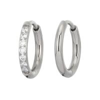 China Fashion G23 ASTM F136 Titanium CZ Segment Ring High Polished Earring Body Piercing Jewelry Nose Ring Tper98 for sale