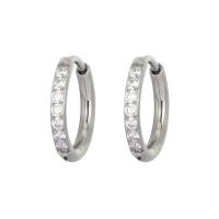 China Fashion G23 ASTM F136 Titanium CZ Segment Ring High Polished Earring Body Piercing Jewelry Nose Ring Tper98 for sale