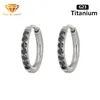 China High Quality ASTM F136 Titanium Segment Ring High Polished Earring Body Piercing Jewelry Nose Ring Tper98b for sale