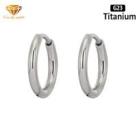 China Body Piercing Jewelry Titanium High Polished Segment Hinged Rings Earring Hoop Ring Tper99 for sale