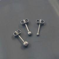 China Body Piercing Jewelry Back Clip Studs Earring Piercing Jewelry ASTM F136 Titanium Ball Top Ear Studs with Butterfly Tper15 for sale