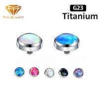 China Fashion Jewelry Piercing G23 Titainium Piercings ASTM F136 Titanium Opal Dermal Anchor Top Tda-3 for sale
