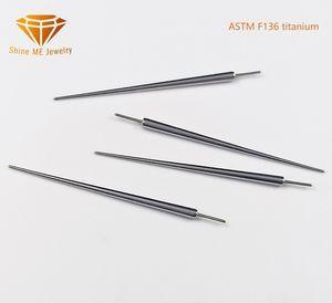 China G23 Titanium Fashion Jewelry Body Piercing Silver Jewerlry with Stones F136 Titanium Taper with Threadless Tper-01 for sale