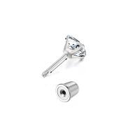 China Stainless Steel Earring Piercing Jewelry for Men and Women Anti Allergic Small Ear Bone Nail Zircon Earring Ssp6042 for sale