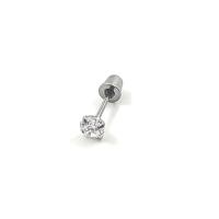 China Stainless Steel Earring Piercing Jewelry for Men and Women Anti Allergic Small Ear Bone Nail Zircon Earring Ssp6042 for sale