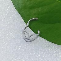 China Smiley Nose Ring Alien Interface Ring Nose Ring Stainless Steel Nose Nail Segment Hinged Ring Piercing Jewelry Sspr1101 for sale