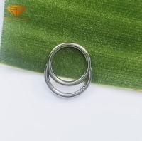 China Ring Jewelry Surgical Steel G23 Titanium Two-Coil Nose Ring Nose Nail Multifunctional Segment Hinged Ring Sspr073 for sale