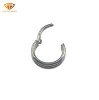 China New Style Nose Ring Stainless Steel Three-Coil Nose Ring Nose Nail Multifunctional Hinged Ring Sspr075 for sale