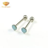 China Stainless Steel Internal Tongue Nail 14G Internal Thread Full Drill Oil Dripping Tongue Ring Personality 6mm Large Size Tongue Jewelry Sspb8011 for sale