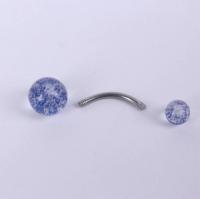 China Factory Direct Supply Acrylic Belly Piercing Jewelry Body Piercing Jewelry in Europe and America Acrylic Belly Nail Glitter Navel Ring Snr12 for sale