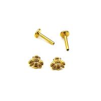 China Hot Selling Cute Little Bee Lip Nail 316 Stainless Steel Body Piercing Jewelry Ear Bone Nail Lip Nail Ssp0042 for sale