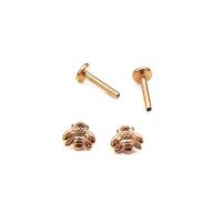 China Hot Selling Cute Little Bee Lip Nail 316 Stainless Steel Body Piercing Jewelry Ear Bone Nail Lip Nail Ssp0042 for sale