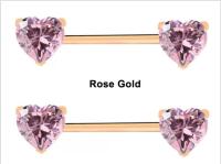 China 6mm Heart-Shaped Zircon Breast Nails Peach Heart Breast Ring Stainless Steel Nipple Ring Piercing Jewelry Ssp0813 for sale