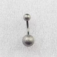 China Fashion Jewelry New Products in Europe and America Stainless Steel Frosted Belly Button Ring Creative New Piercing Jewelry Ssp0811 for sale