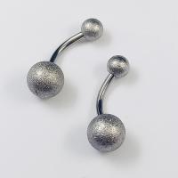 China Fashion Jewelry New Products in Europe and America Stainless Steel Frosted Belly Button Ring Creative New Piercing Jewelry Ssp0811 for sale