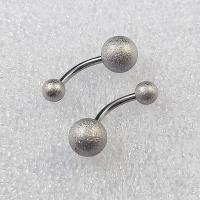 China Fashion Jewelry New Products in Europe and America Stainless Steel Frosted Belly Button Ring Creative New Piercing Jewelry Ssp0811 for sale