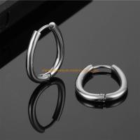 China Body Jewelry Titanium Steel Stainless Steel U-Shaped Round Wire Coil Ear Hoop Earrings Are Not Allergic to All-Match Coil Earrings Ssp878 for sale