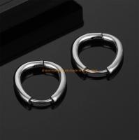 China Body Jewelry Titanium Steel Stainless Steel U-Shaped Round Wire Coil Ear Hoop Earrings Are Not Allergic to All-Match Coil Earrings Ssp878 for sale