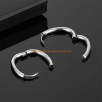 China Body Jewelry Titanium Steel Stainless Steel U-Shaped Round Wire Coil Ear Hoop Earrings Are Not Allergic to All-Match Coil Earrings Ssp878 for sale
