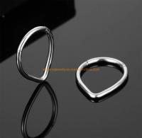 China Jewelry 316L Stainless Steel Drop-Shaped Nose Ring Closed Ring Seamless Connection Nose Ring Earrings Multifunctional Nose Ring SSR8636 for sale
