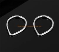 China Jewelry 316L Stainless Steel Drop-Shaped Nose Ring Closed Ring Seamless Connection Nose Ring Earrings Multifunctional Nose Ring SSR8636 for sale