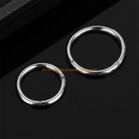 China 316L Stainless Steel Pierced Zircon Nose Ring Closed Ring Seamless Connection Nose Ring Earrings Multifunctional Segment Ring Sspr077 for sale