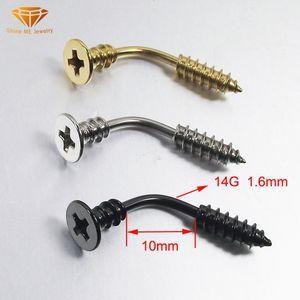 China Body Jewelry Cross Stainless Steel Sexy Screw Belly Button Nail Trendy Screw Umbilical Ring Belly Ring Piecing Navel Ring Snr8221 for sale