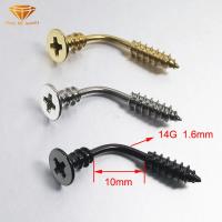 China Body Jewelry Cross Stainless Steel Sexy Screw Belly Button Nail Trendy Screw Umbilical Ring Belly Ring Piecing Navel Ring Snr8221 for sale