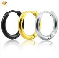 China Fashion Jewelry Ear Hoop Earrings Female Circle Round Earrings Small Jewelry Stainless Steel Earrings Ssp008 for sale