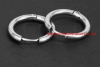 China Fashion Jewelry Ear Hoop Earrings Female Circle Round Earrings Small Jewelry Stainless Steel Earrings Ssp008 for sale