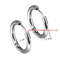China Fashion Jewelry Ear Hoop Earrings Female Circle Round Earrings Small Jewelry Stainless Steel Earrings Ssp008 for sale